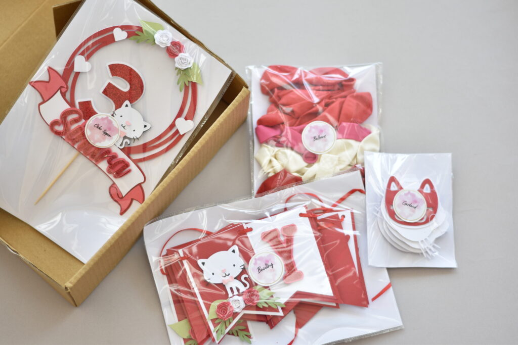 BASIC – CAT THEME PARTY BOX - Artzone
